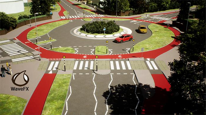 WaveFX demonstrates the UK's first Dutch roundabout | Cambridge Network